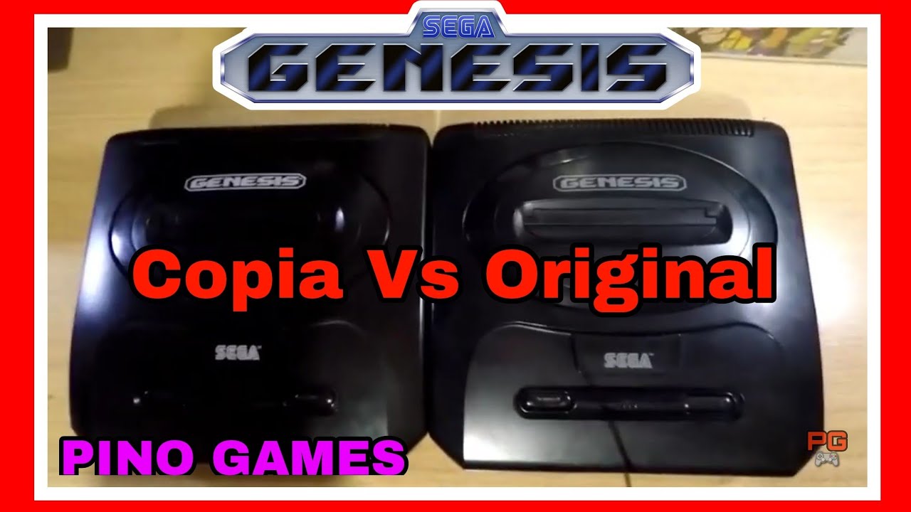 Sega Genesis 2 Original VS Copia comparativa como reconocer - YouTube