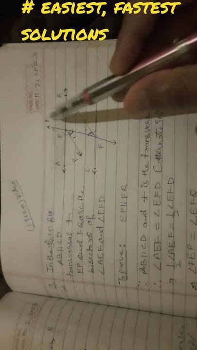 question 19|exercise 7C |lines and angles chapter 7|class 9|R S ...