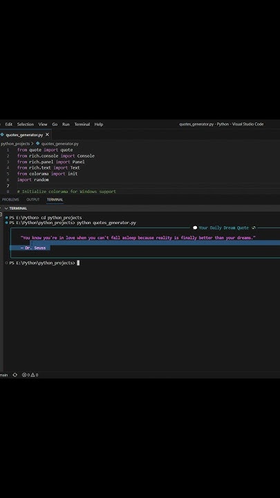 Python Quote Generator - YouTube