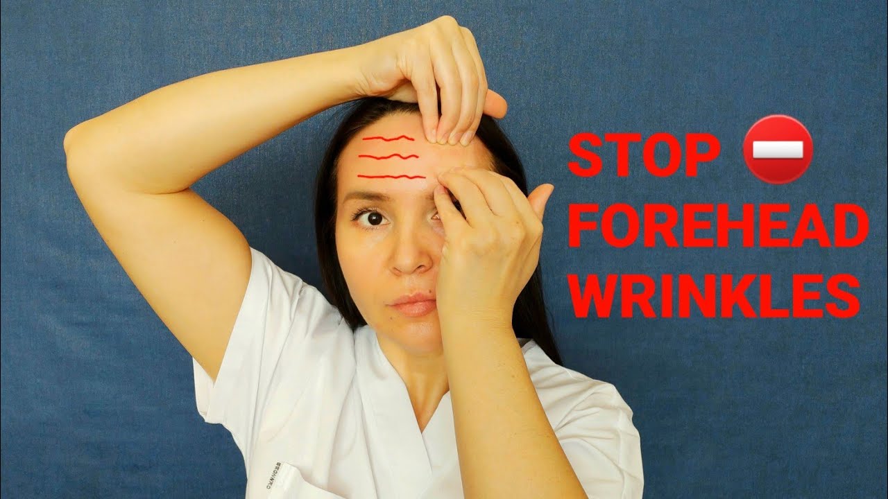Deep FOREHEAD WRINKLES massage - YouTube