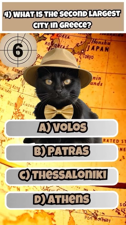 Are YOU a Geography GENIUS? Part 9 #geography #cat #greece #shorts # ...