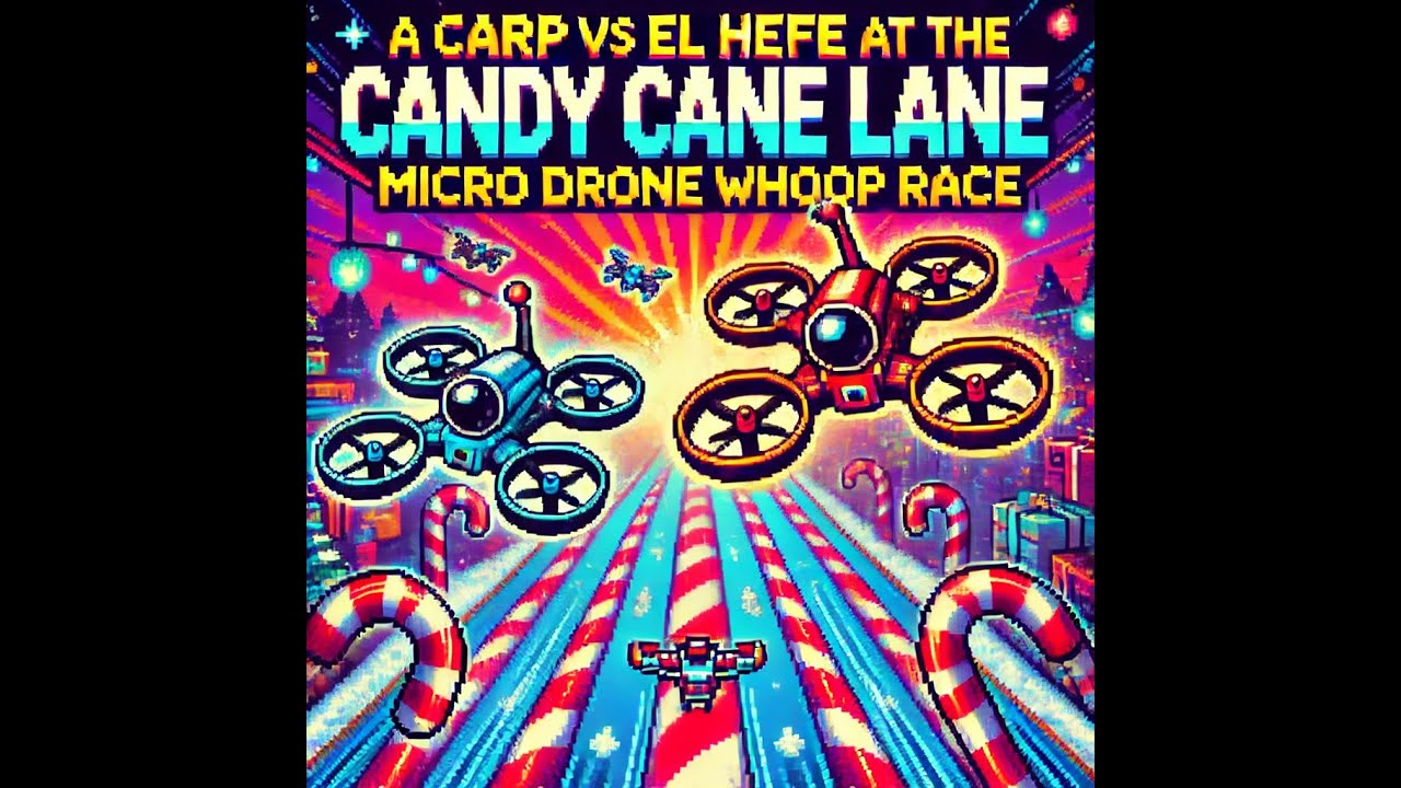 Drone FPV Racing Footage - El Hefe vs A Carp - Candy Cane Lane Race ...