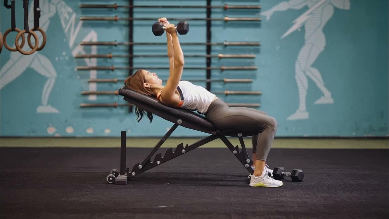 single arm incline db press - YouTube