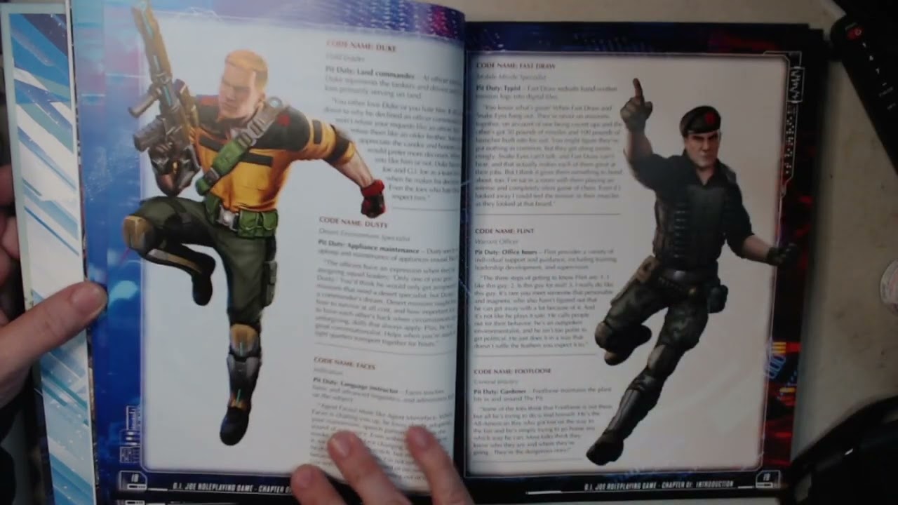 A First Look through the GI JOE Roleplaying game. - YouTube