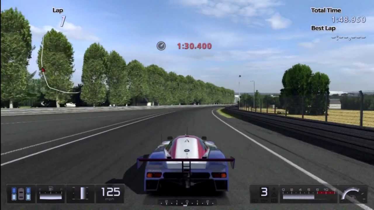 GT5 - Nissan R89C Race Car '89 Top Speed Run - YouTube