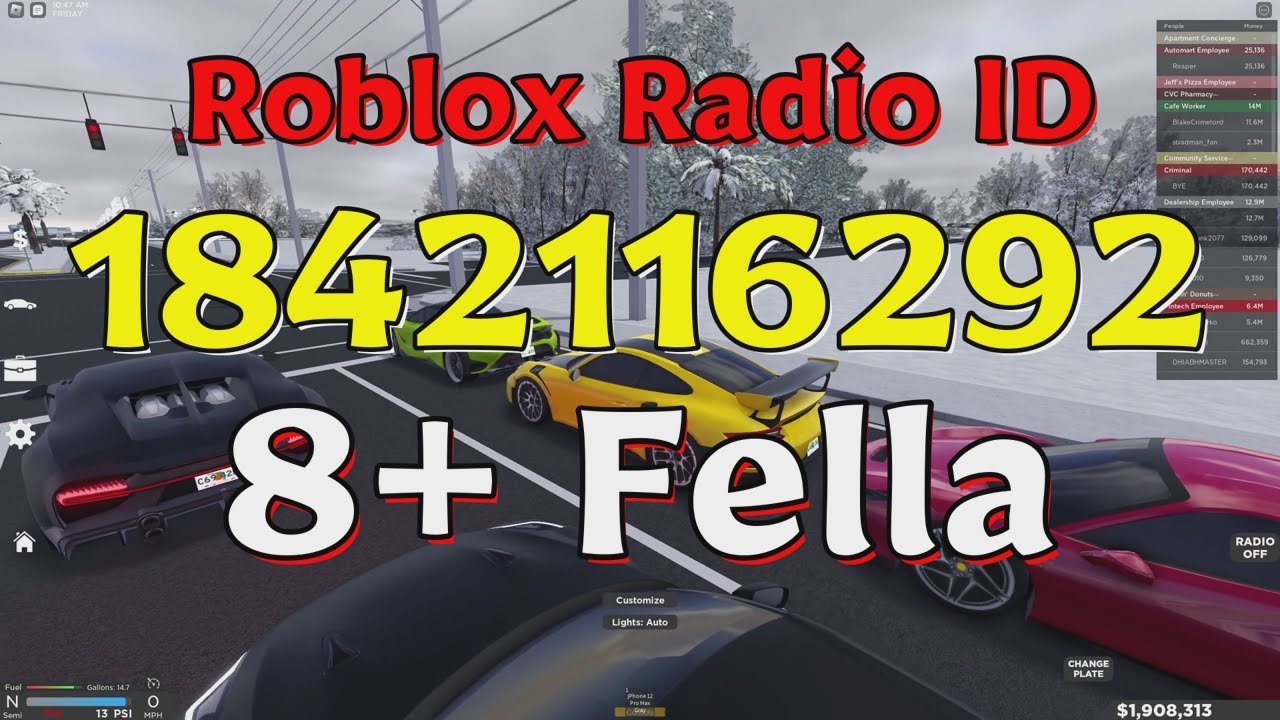 Fella Roblox Radio Codes/IDs - YouTube