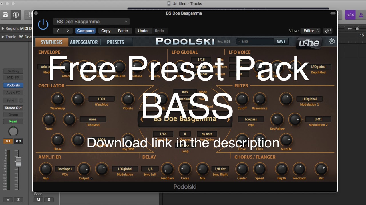 Podolski Free Bass Presets (Freebie) - YouTube