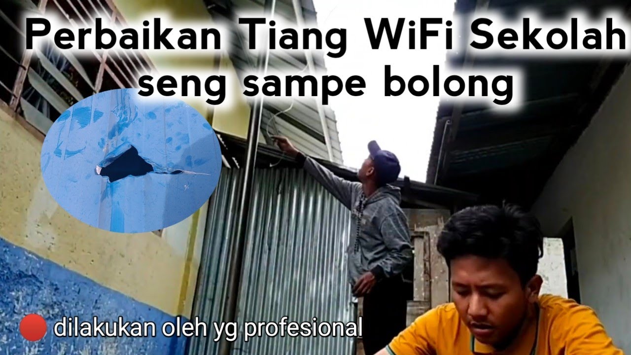 TIANG TUMBANG LAGI KARENA ANGIN KENCANG SENG SAMPE BOLONG - YouTube