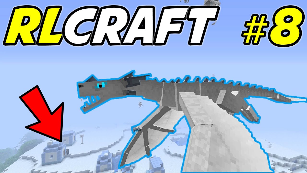 I Woke an ICE DRAGON and it Destroyed this Village! (RLCraft Modpack Ep ...
