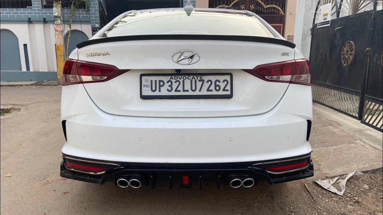 Verna Rear Diffuser 2021 - 22 installation.! - YouTube