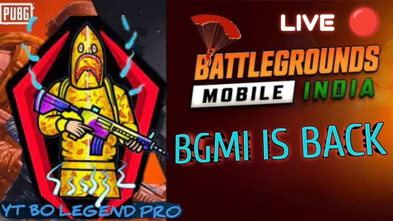 BGMI IS BACK | LIVE BGMI GAMEPLAY | AFTER 10 MONTHS - YouTube