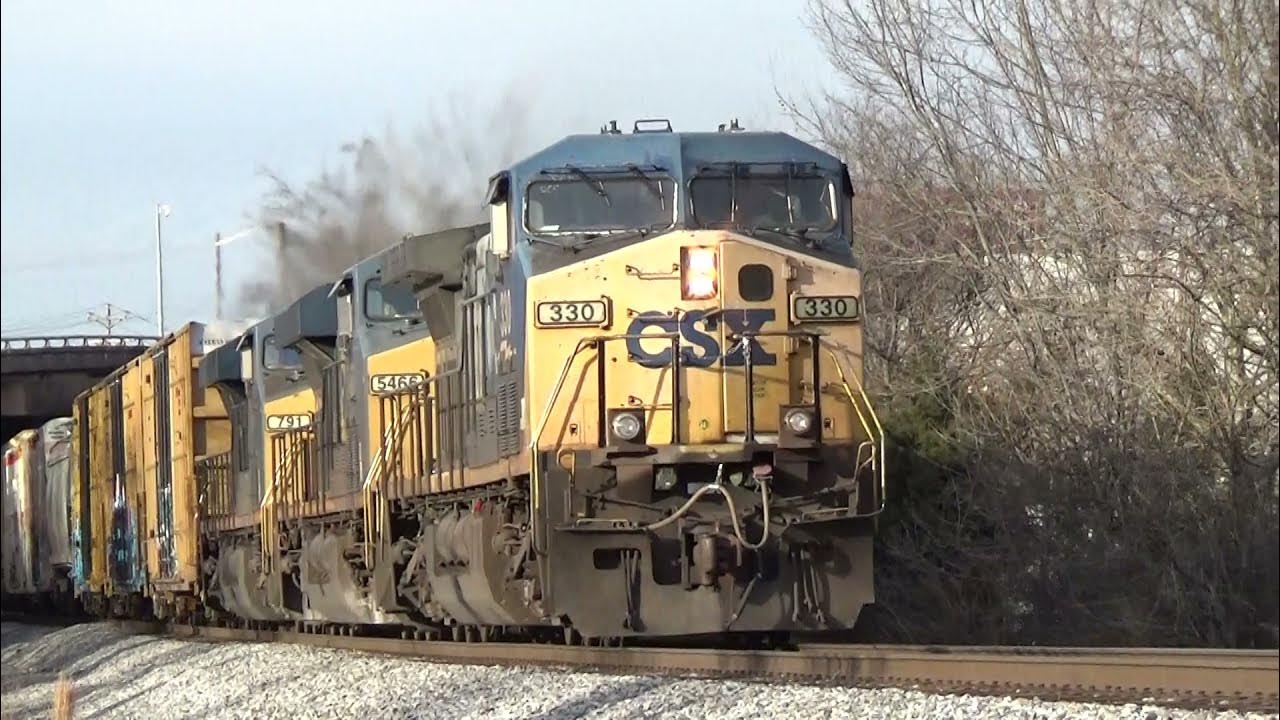 CSX AC44CW 330 w/ Tiny SAL Patch Leads Manifest Q583-19 on 1/19/21 - YouTube