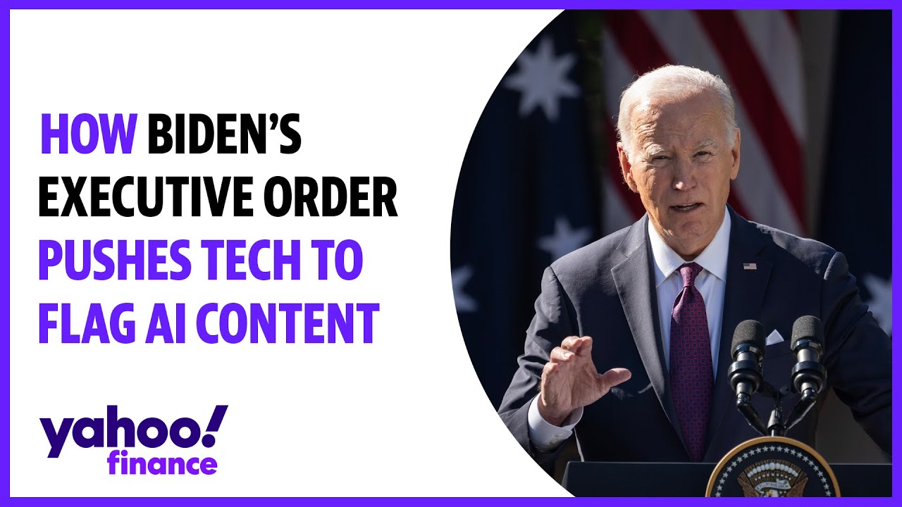 How Biden's executive order pushes tech to flag AI content - YouTube
