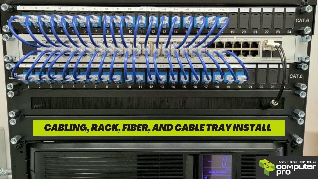 Cabling, Rack , and Fiber IDF install at a new Toyota building - YouTube