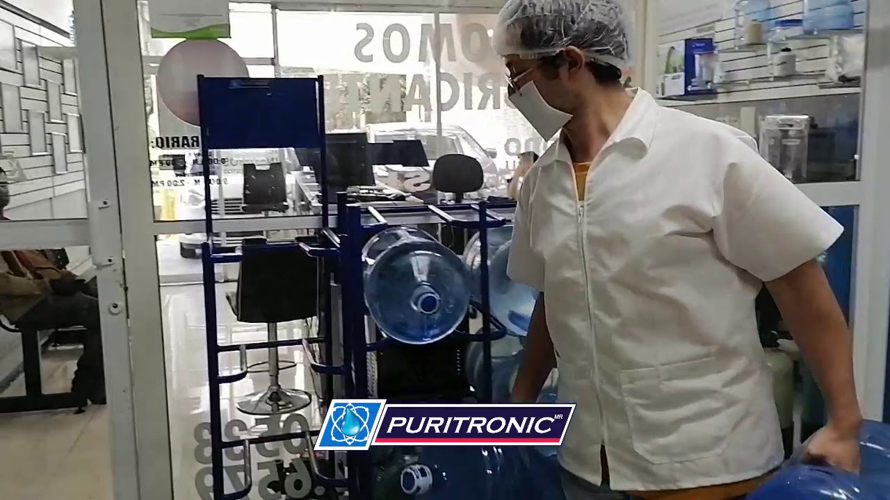 Almacenamiento de garrafones para despacho directo a cliente - YouTube