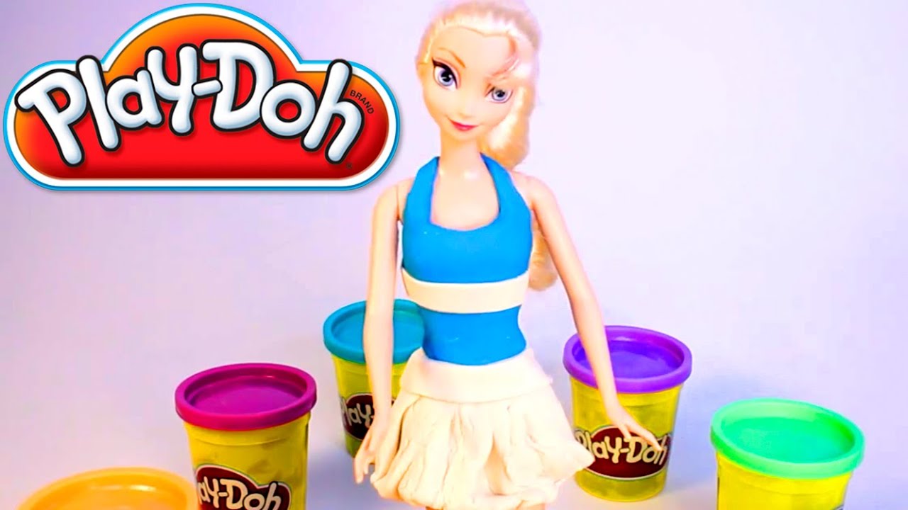 Play Doh Disney Princess dress playdo playset toy doll - YouTube