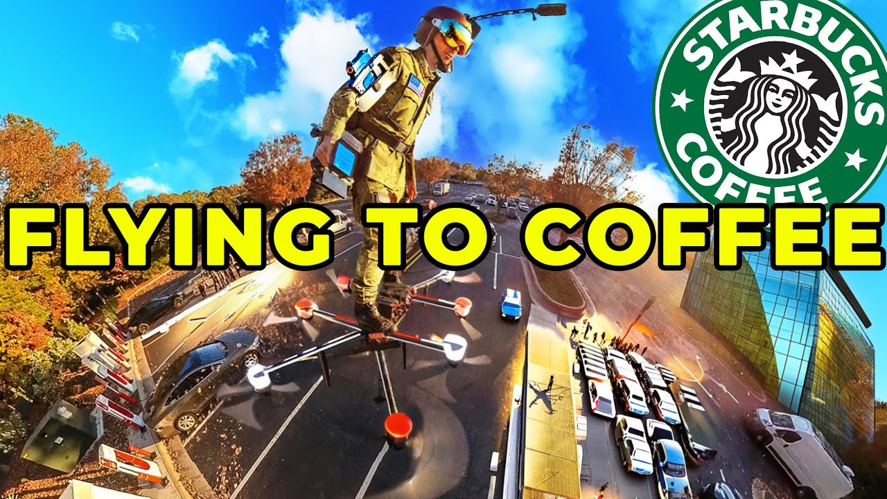 Flying Car - A Long Flight & Review! Human Flight with a drone you can ...