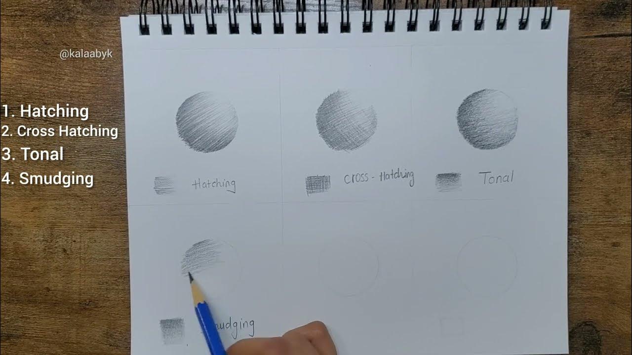 How to Shade Drawing with Pencil | 6 Basic Shading Techniques - YouTube