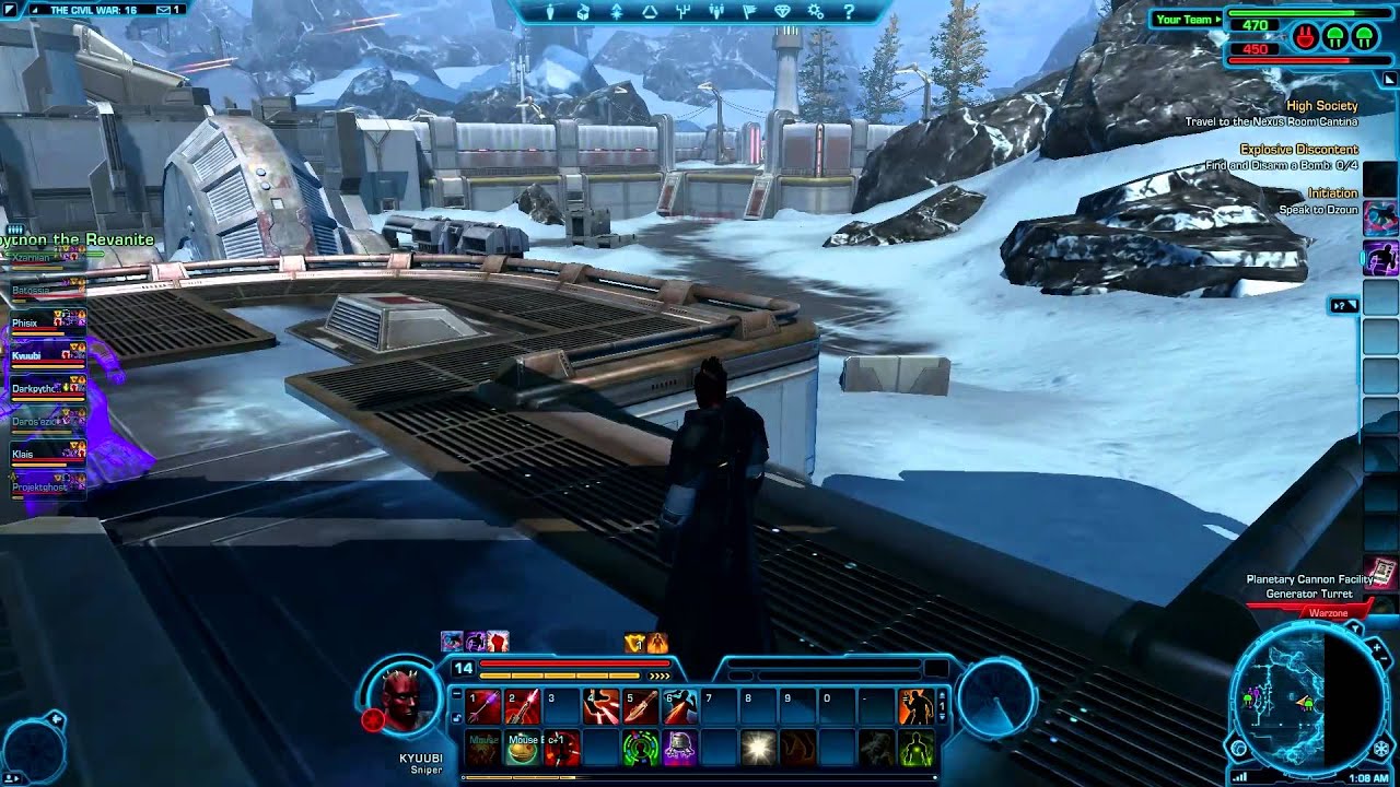 SWTOR - Alderaan PvP - Imperial Agent Sniper [HD] - YouTube