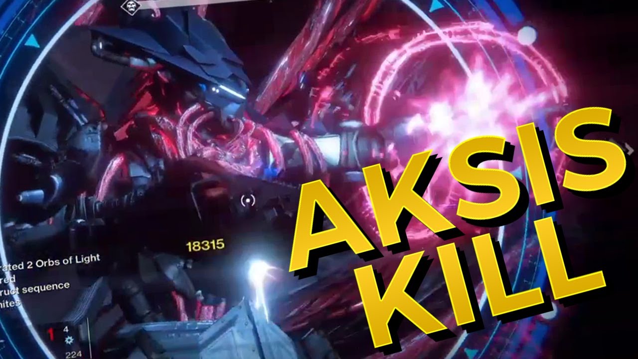 Destiny - HOW TO KILL AKSIS FINAL RAID BOSS Phase 2 FULL FIGHT! Easy ...