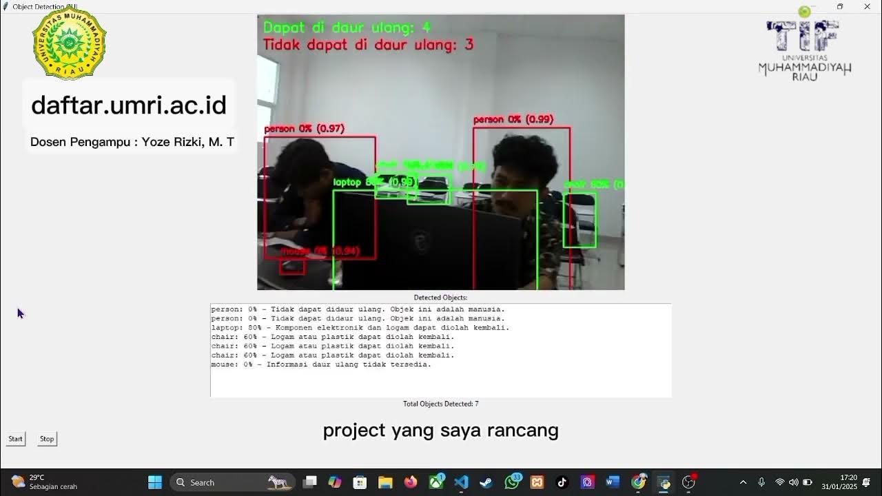 Recycle Object Menggunakan YOLOv3 - YouTube
