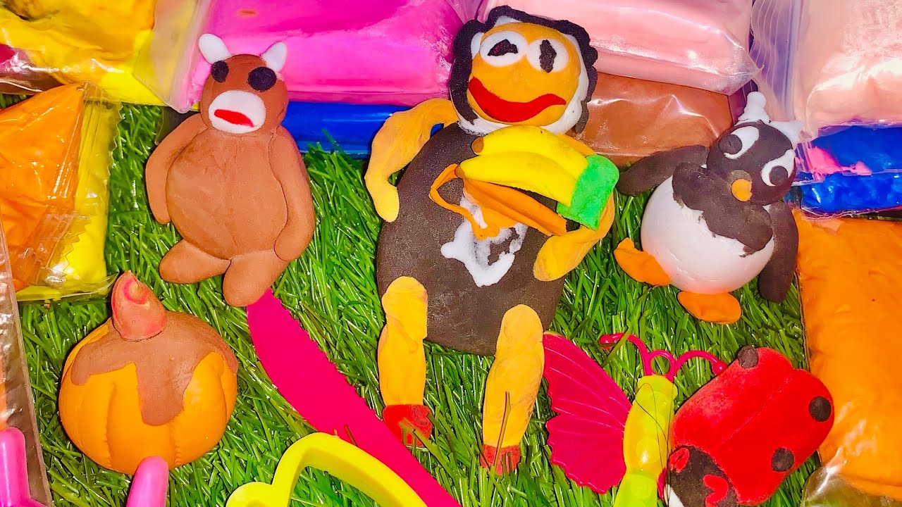 Miniature Cartoon Man 👨making from polymer clay | How To Make Cartoons ...