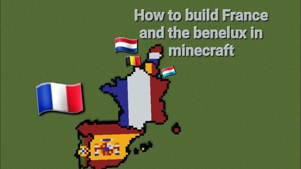 how to build a small scale revamped world flag map in minecraft - Part ...