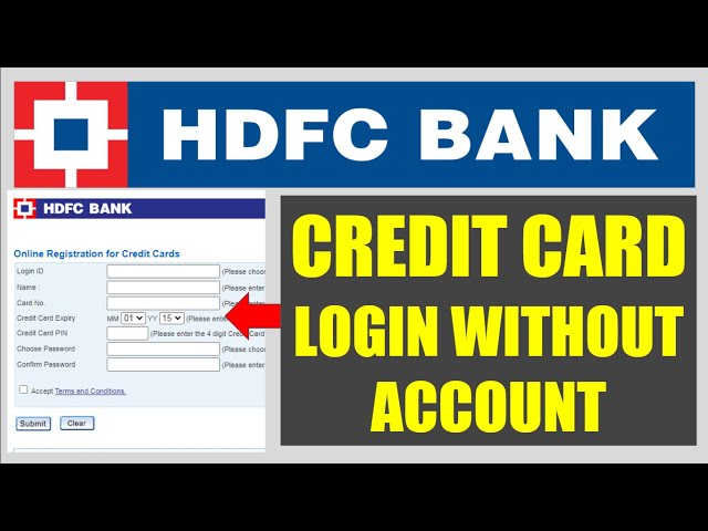 Hdfc Credit Card Login Pword Reset - Infoupdate.org