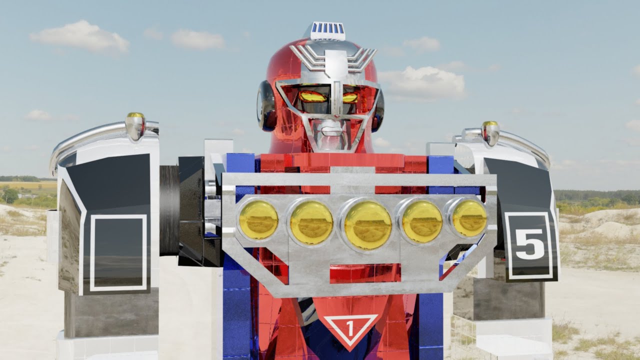 Power Rangers Turbo - Turbo Megazord (HD/4K) - LOW POLY (3ds Max) - YouTube