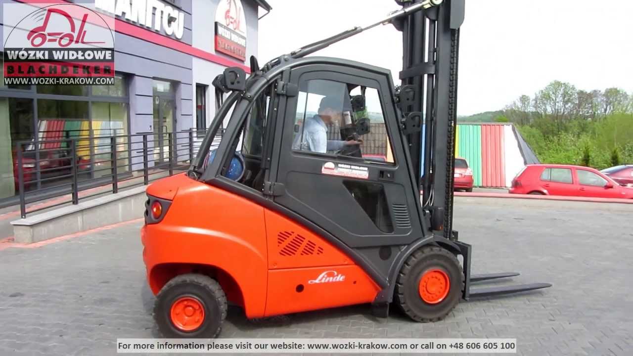 Forklift Gabelstapler погрузчик Linde H35T BD-4062G - YouTube