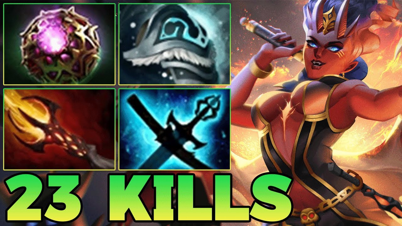 23 Kills QOP Dota 2 Mid Lane Beast Best Queen Of Pain Dota 2 Gameplay ...