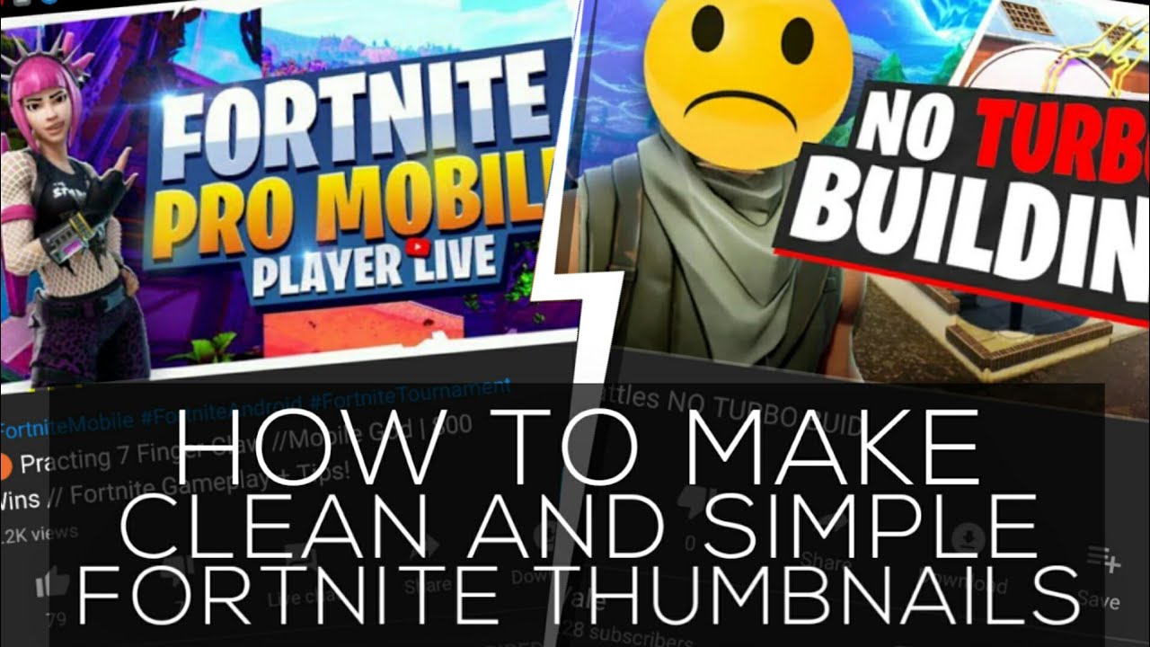 How To Make Simple/Clean Fortnite Thumbnails! (PC/Mobile) - YouTube