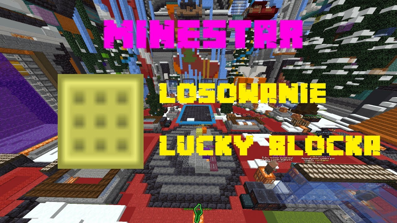 DOMINACJA CAŁEGO SERWERA | LOSOWANIE LUCKY BLOCKA | MINESTAR.PL | - YouTube