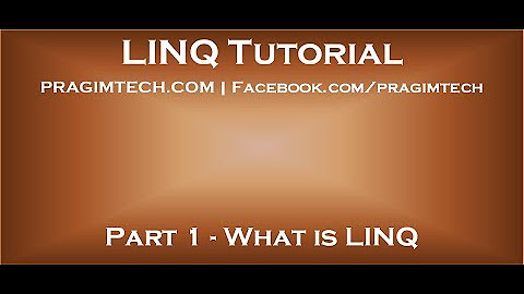 LINQ Tutorial - YouTube