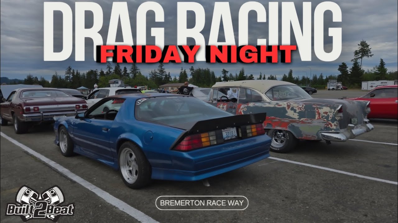 Street car drag racing at Bremerton race way - YouTube