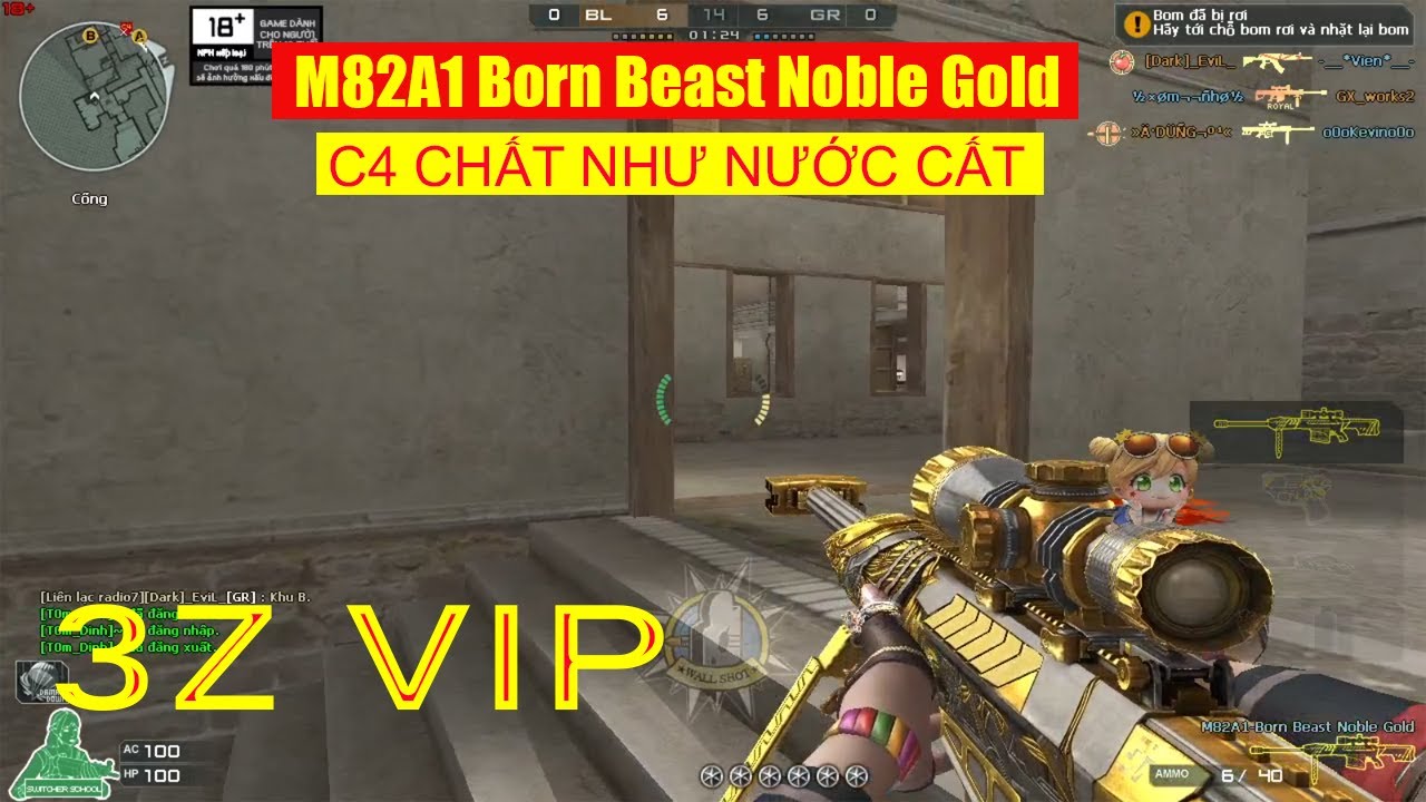 [ Bình Luận CF ] 3Z Vip M82A1 Born Beast Noble Gold - A DŨNG GAMING ...