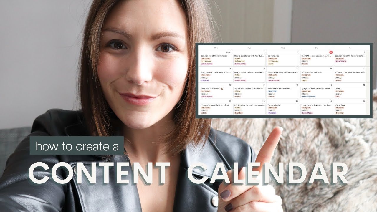 How to Create a Content Calendar / Plan Your Social Media Content with ...