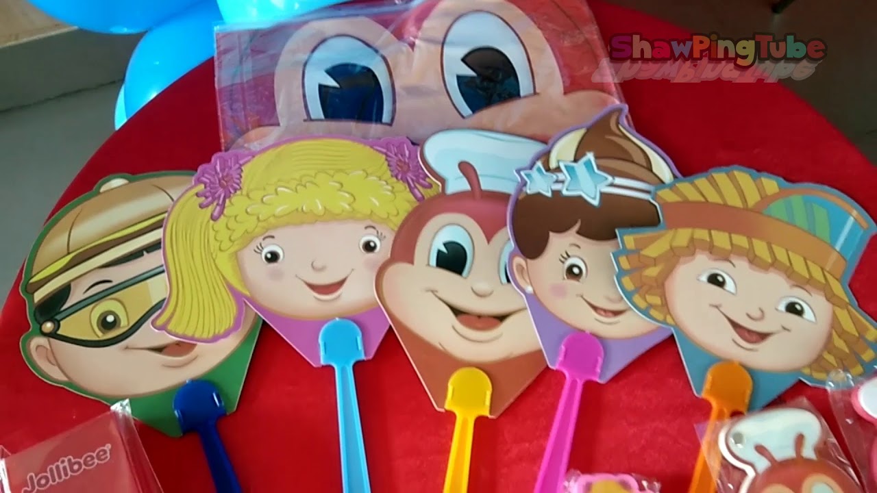 Jollibee Jolli Race Theme Party / Game Prizes / Backdrop / Party Hat ...