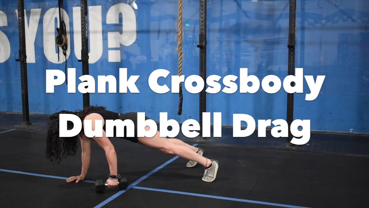 Plank Crossbody Dumbbell Drag - Smarter Sweat - YouTube