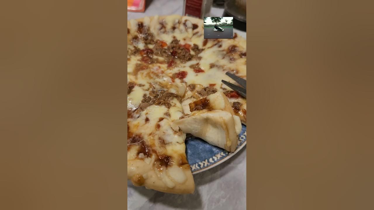 김하오의 푸드 스토리ㅡ 풀무원 노엣지 코리안 BBQ 피자(feat. GS25 아이스 브륄레) - YouTube