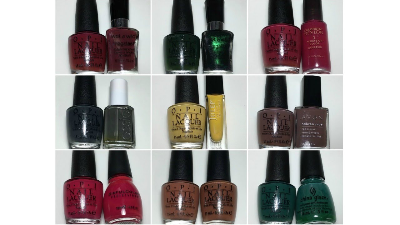 OPI Washington DC | Full Collection with Dupes & Comparisons - YouTube