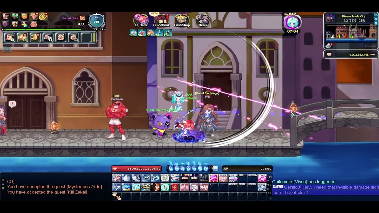 Latale New Class [Sword Guardian] Legend Skill Showcase - YouTube