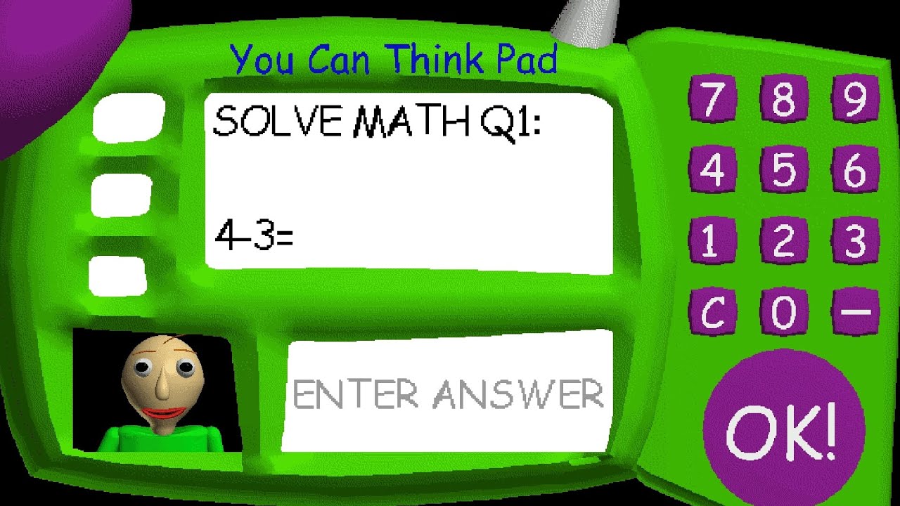4-3=1 And I Got Correct on Question 1|Baldi Basics EP 44 - YouTube