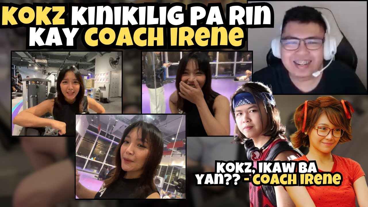 KOKZ KINILIG AT NAPA-OFF CAM HABANG NANONOOD KAY COACH IRENE ...