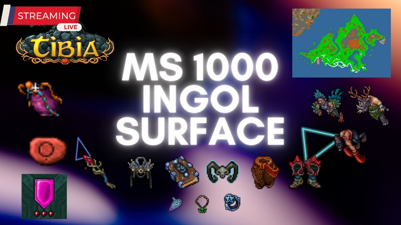 [LIVE] Tibia MS Dia 5 - MiniHunt Ingol Surface - YouTube