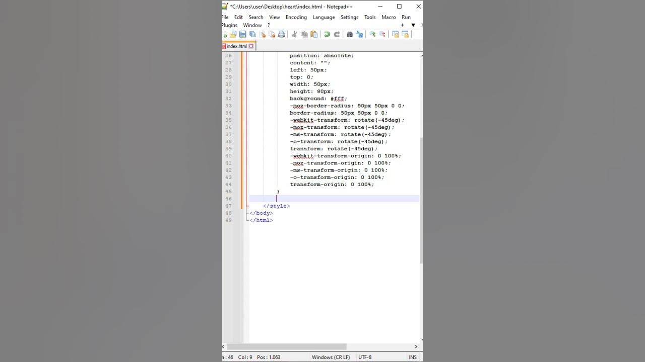 Heart Animation Css3 Animation Heartanimation Webdesign Programming Short Shorts Youtube
