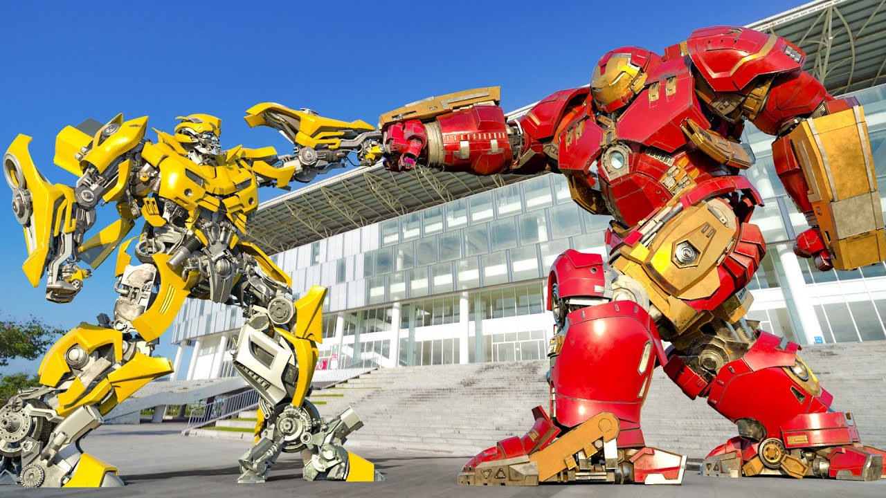 Avengers of Ultron: HulkBuster vs Bumblebee | Movie Clip 4D - YouTube