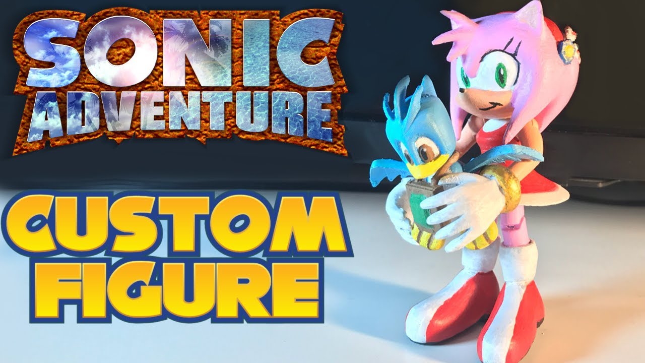 UPGRADED AMY ROSE from Sonic Adventure Custom Figure! - YouTube