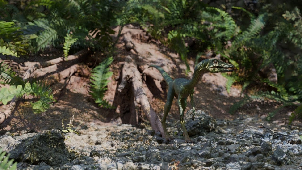 Compsognathus animation (full cgi) - YouTube