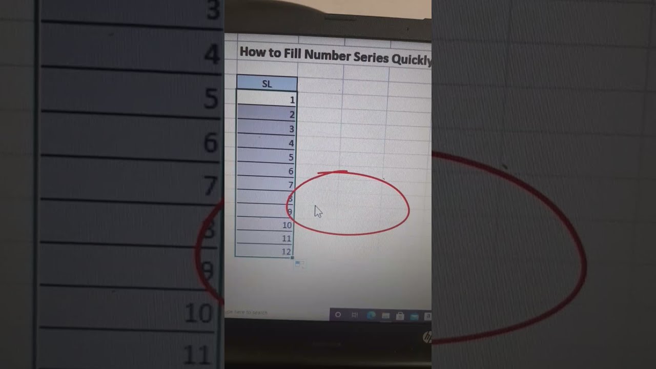 How To Fill Numbers In Series Quickly YouTube How To Fill Numbers In Series Quickly YouTube
